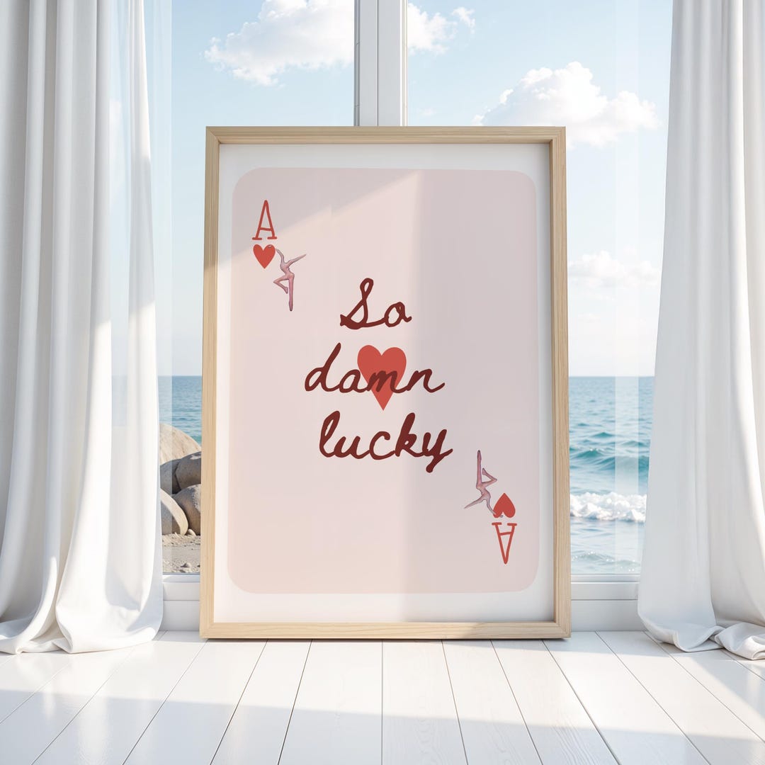 Dave Matthews Band Inspired Poster , so Damn Lucky DMB Gift Merch - Etsy