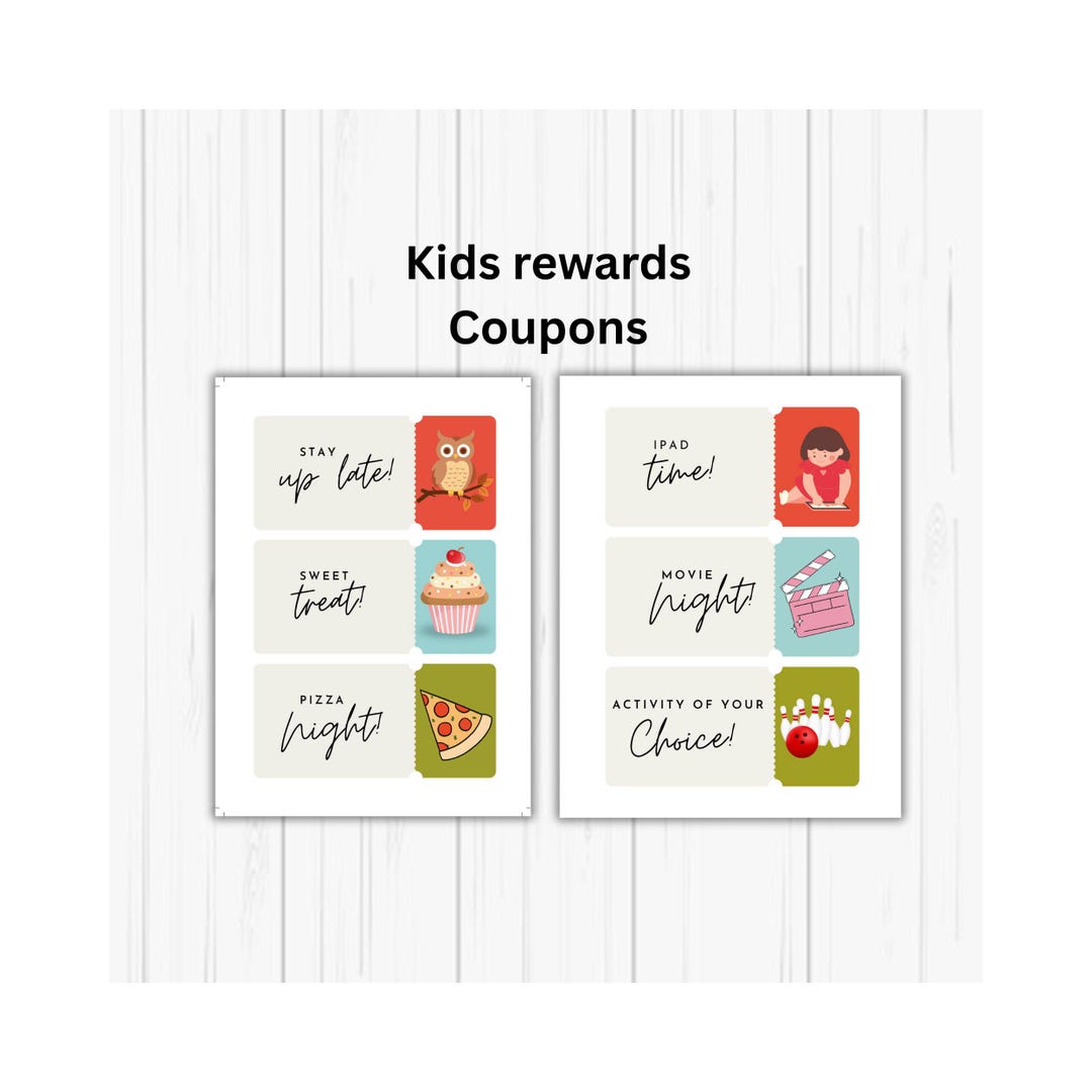 Encourage Good Behavior With Cute Kids Reward, Incentivize Positive ...