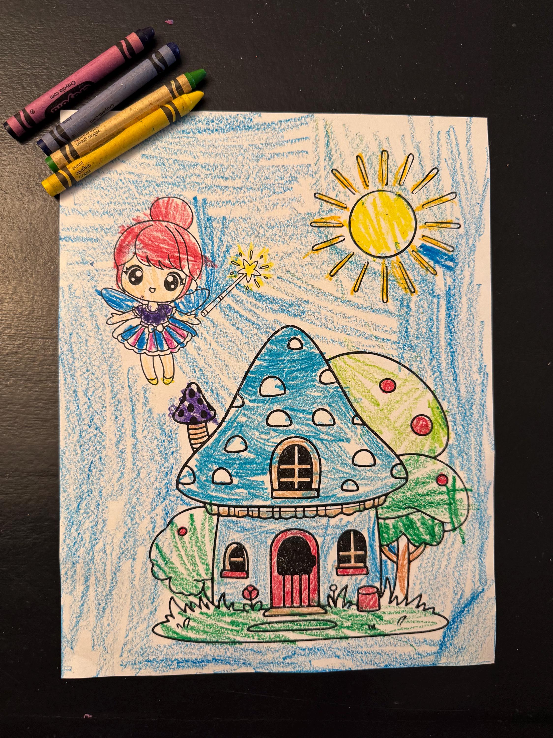 Magical Garden Coloring Pages - Fairies - Etsy