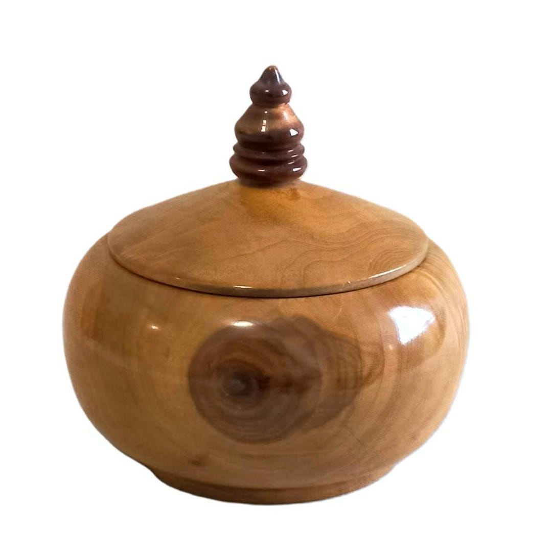 Handmade Camphor Laurel Lidded Bowl – Australian Hardwood, Scented Wood ...