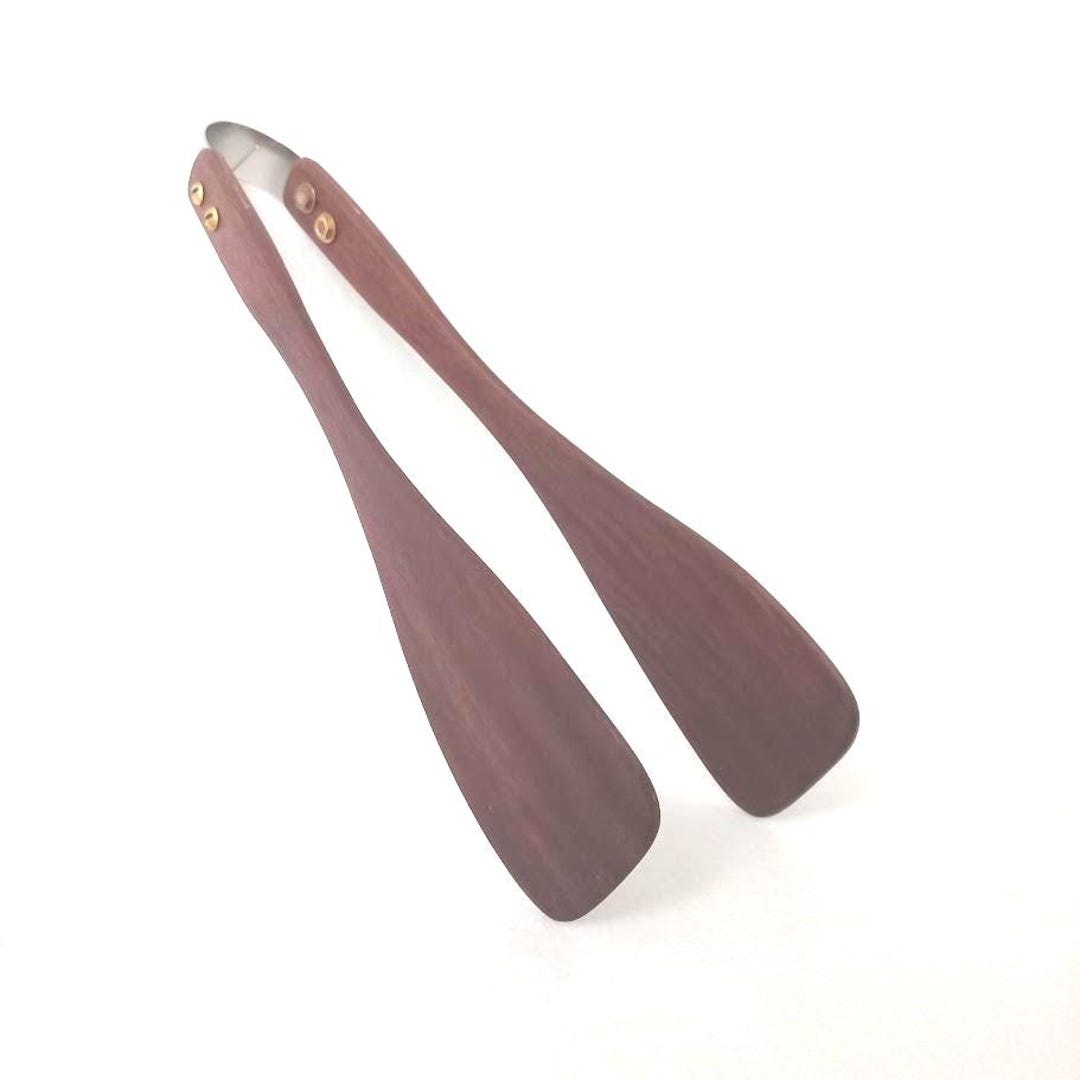 Wooden Tongs Handmade MCM Style Hardwood Wooden Tongs - Etsy
