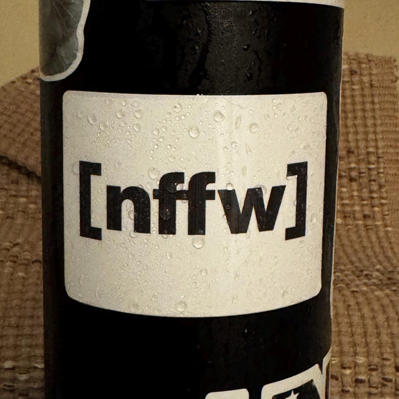Not Fit for Work Logo, Laminated Vinyl Sticker for Water Bottle, Laptop ...