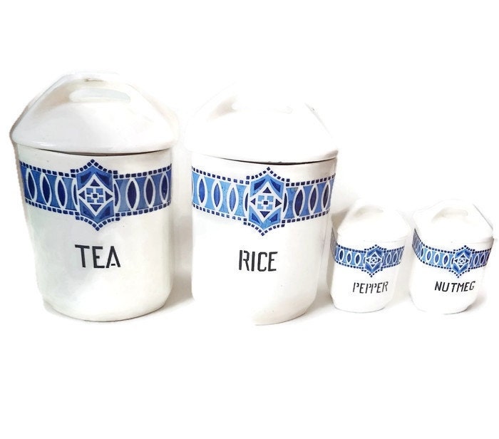 Jars & Containers Kitchen Storage Very Cool Mid Century Vintage Tea Jar ...