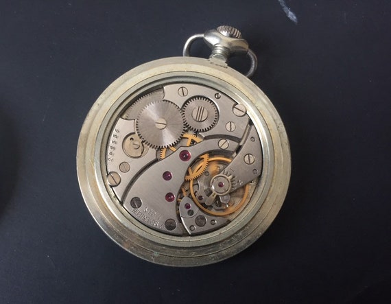 Vintage Helbros Railroad Pocket Watch/1920-1950 Colle… - Gem