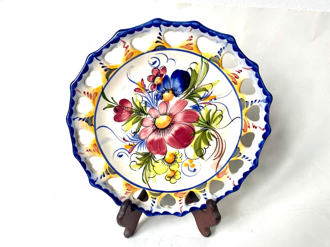 Vintage Austrian Hand Painted Plate/ Wechsler-tyrolkeramik/ Schwaz ...