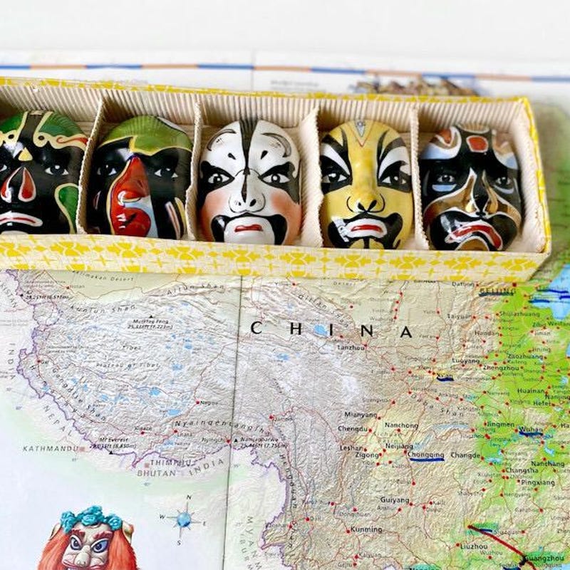 Chinese Opera Masks - Etsy