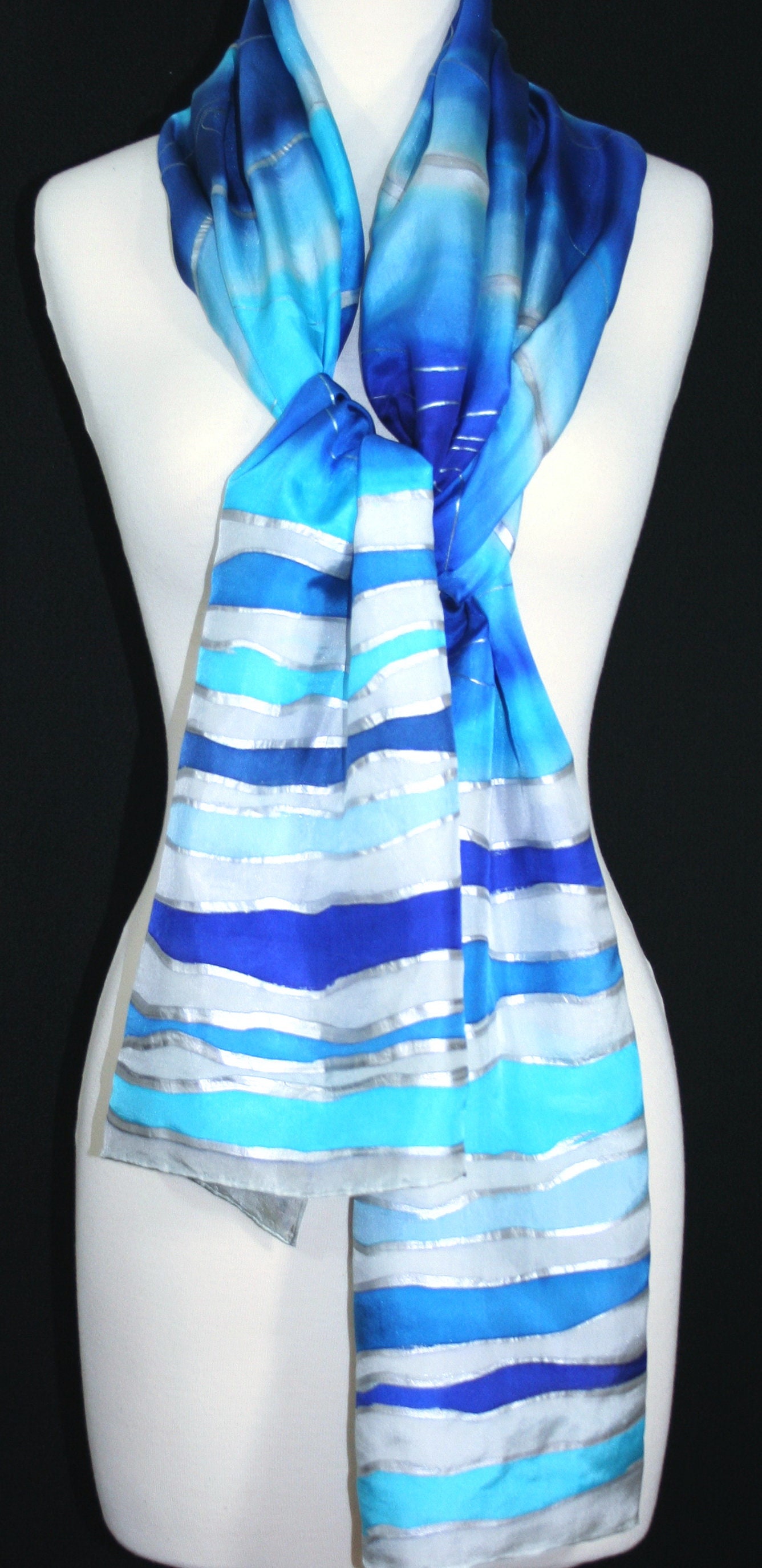 Hand Painted Silk Scarf: Custom Colors, Colorado Beauty, Silk Scarves ...