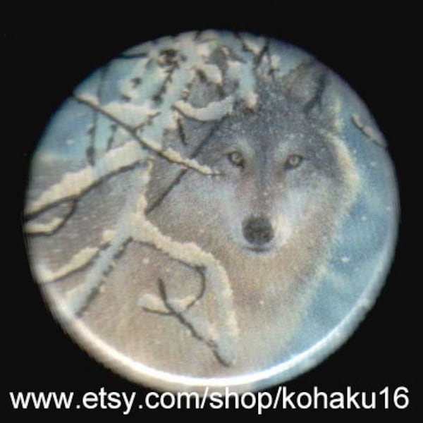 Wolf Pin - Etsy