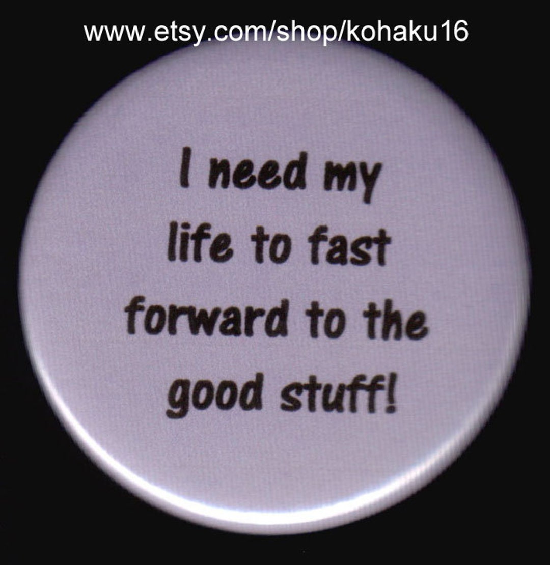 Fast Forward Pinback Button - Etsy