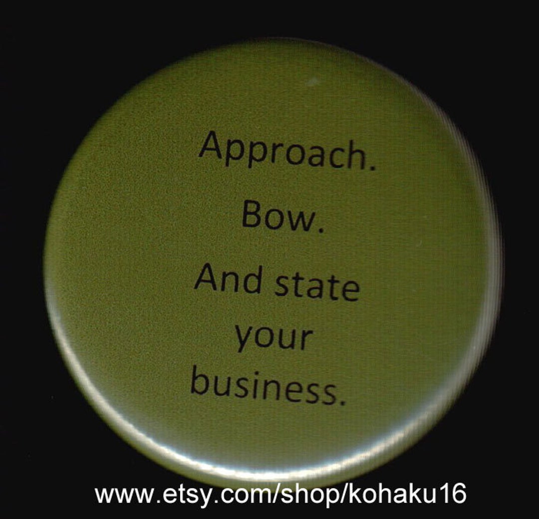 How to Approach Me Button - Etsy