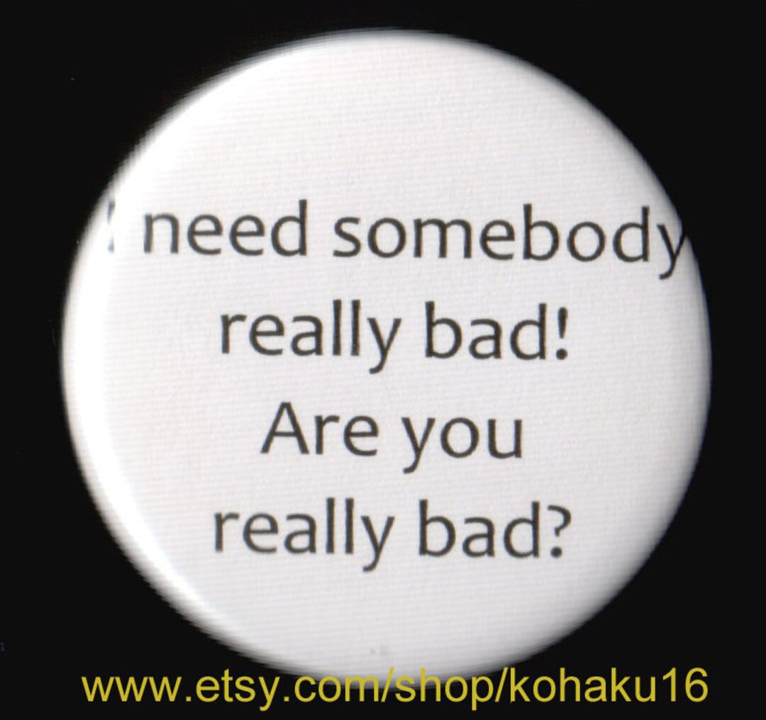 Really Bad Button - Etsy