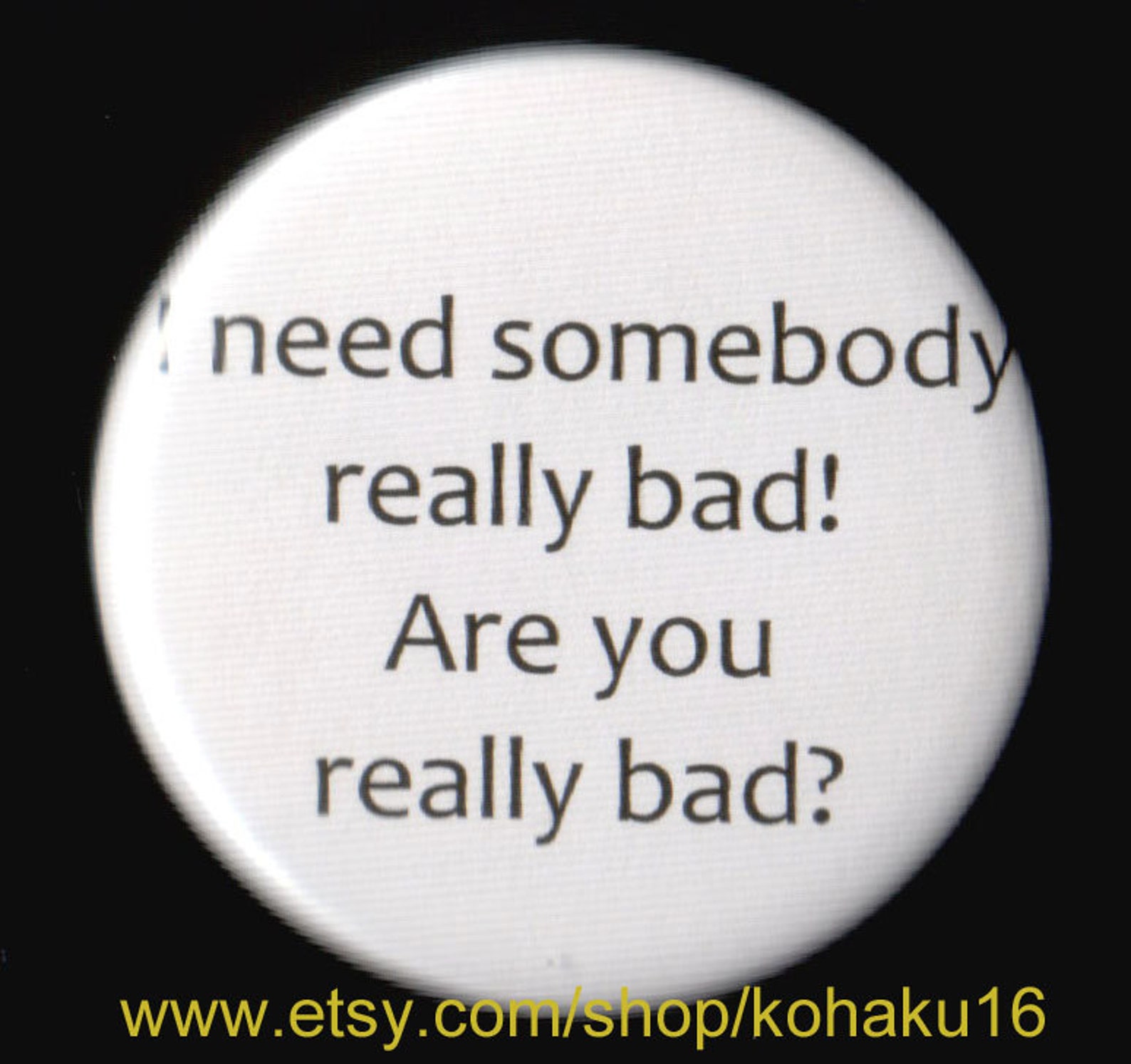 Really Bad Button - Etsy
