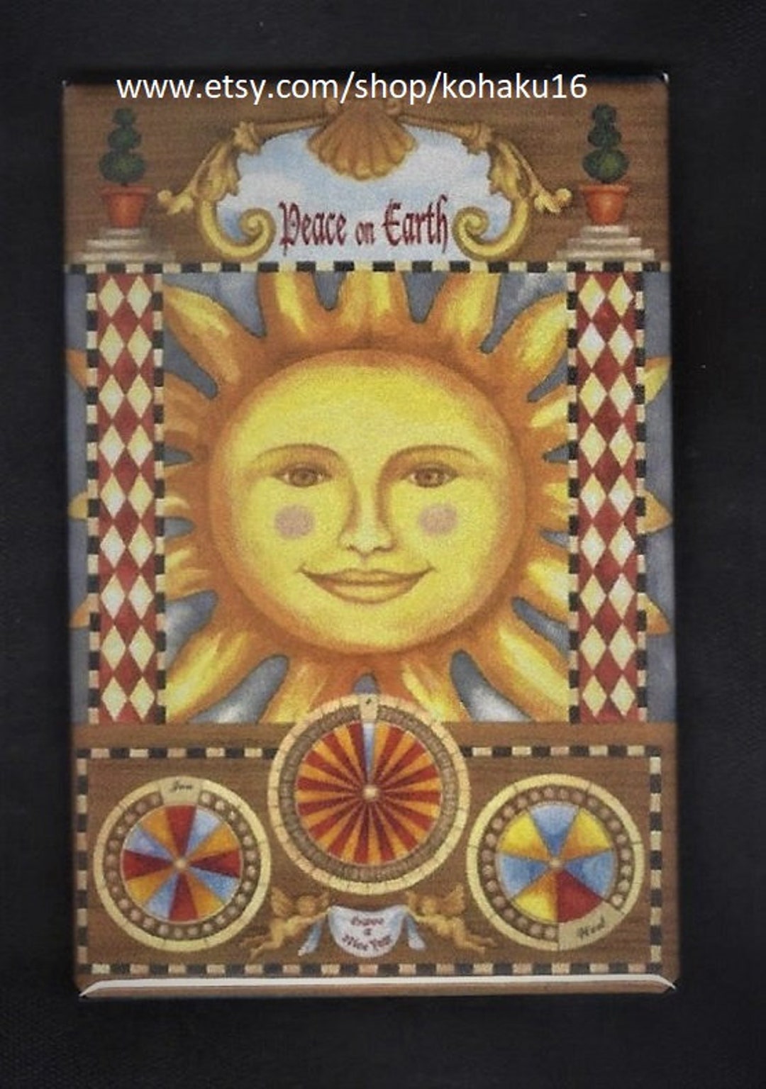 Solar Wish for Peace Button - Etsy