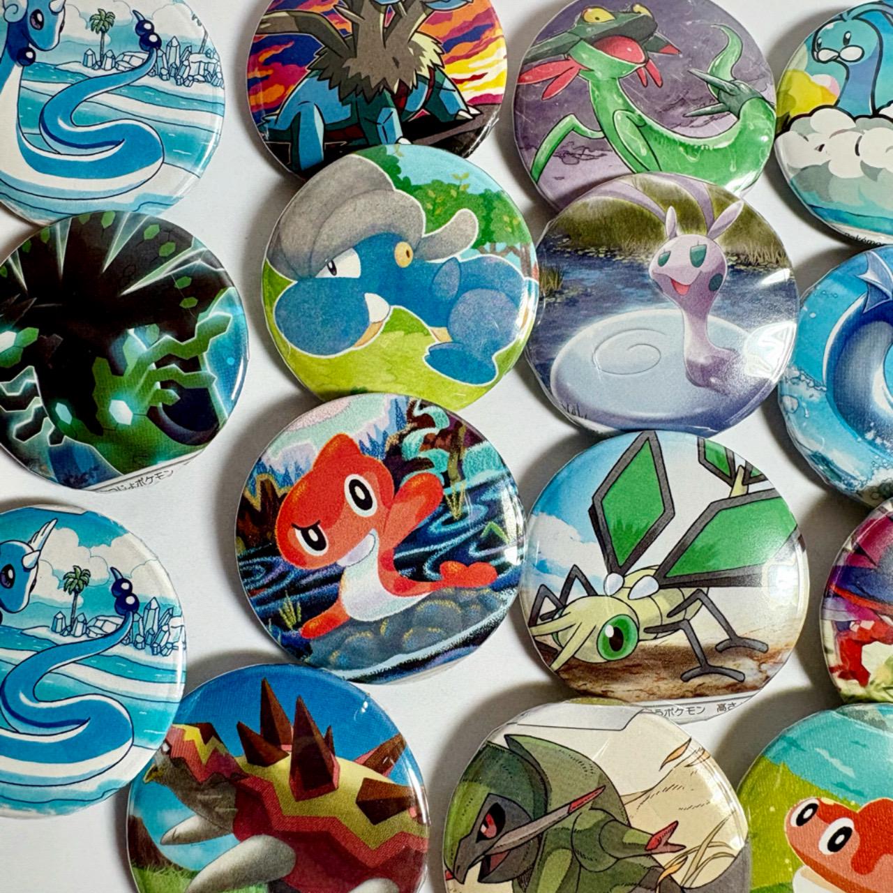 Pokémon Button Pins – Made From Recycled Pokémon Cards!| Set of 5 | 1 ...