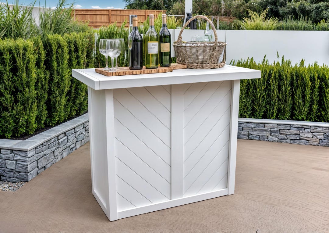 DIY Folding Coffee Bar Plan, Collapsible Event Bar, Outdoor Bar Plans ...