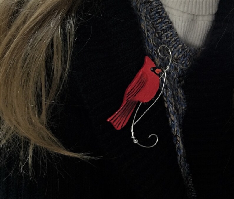 Cardinal Pin - Etsy