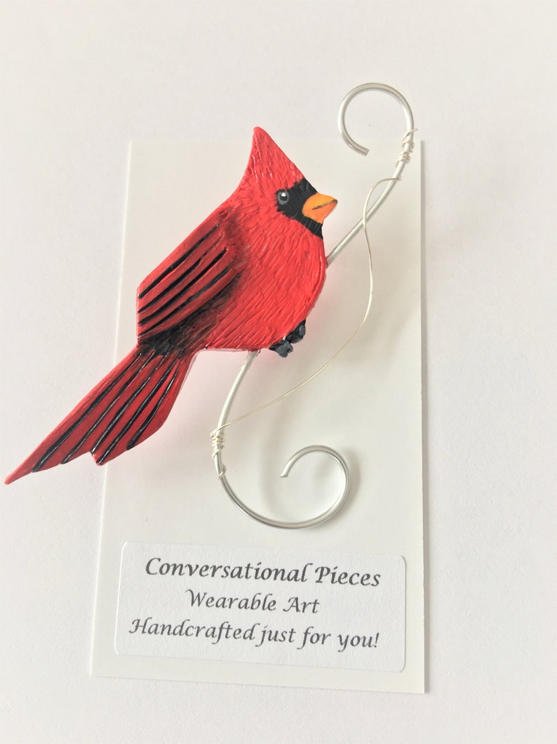 Cardinal Pin - Etsy