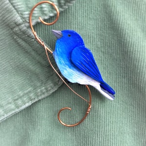 Bluebird Brooch - Etsy