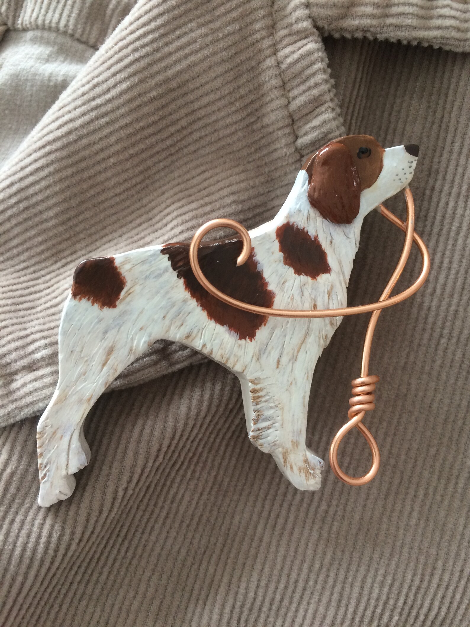 Brittany Spaniel Brooch/ Wearable Art - Etsy