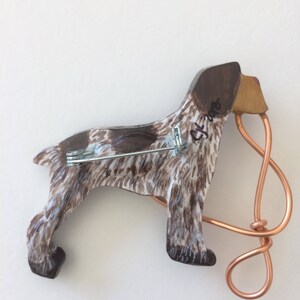 German Wirehaired Pointer Dog Pin - Etsy