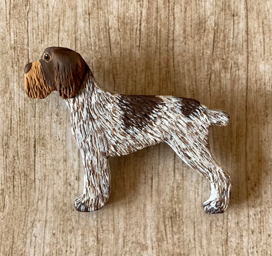 German Wirehaired Pointer Dog Pin - Etsy