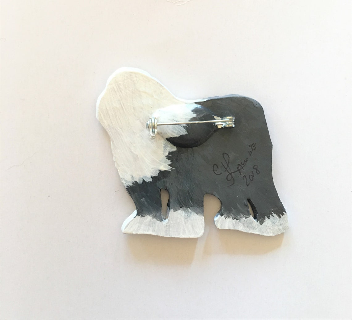 Old English Sheepdog Pin - Etsy