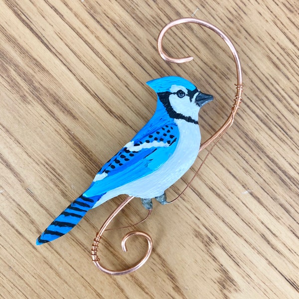 Blue Jay Pin - Etsy