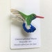 Hummingbird Pin - Etsy
