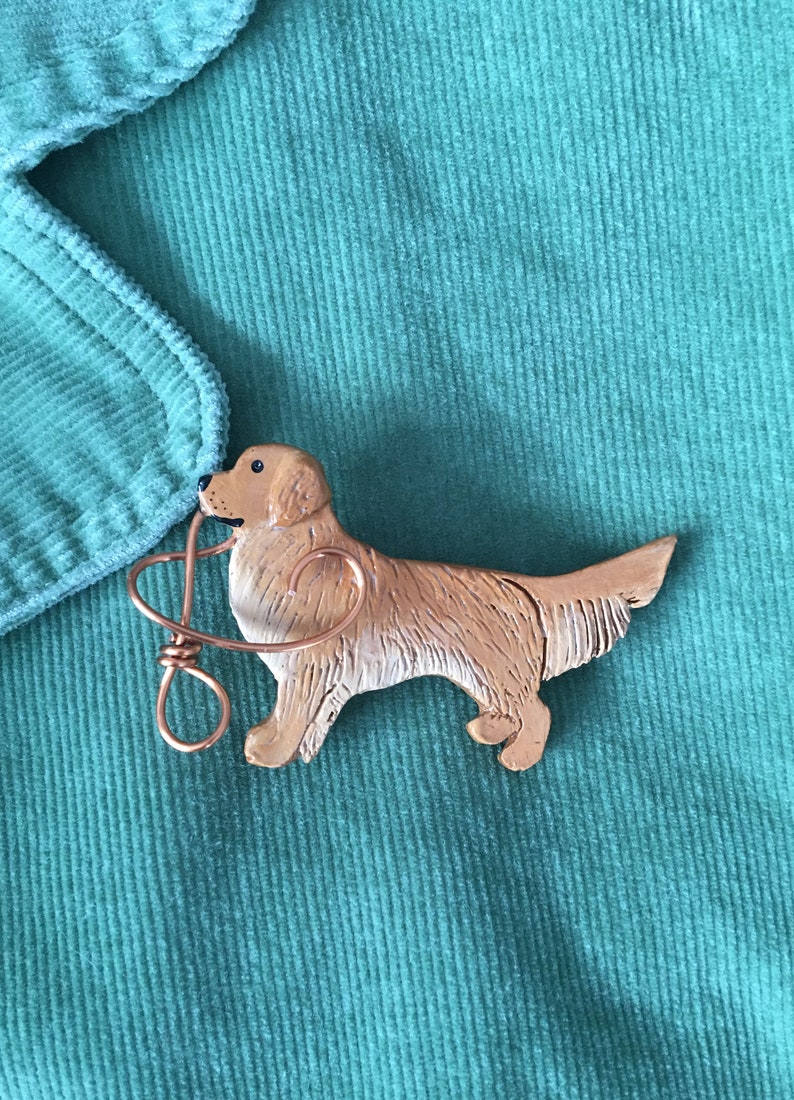 Golden Retriever Pin | Etsy