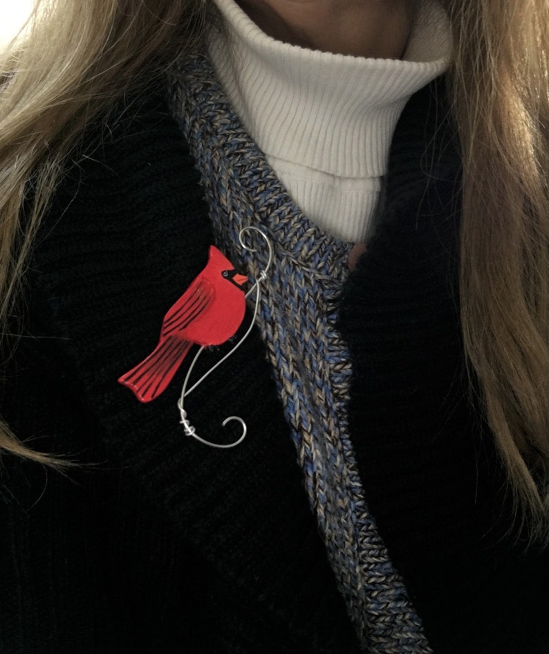 Cardinal Pin - Etsy