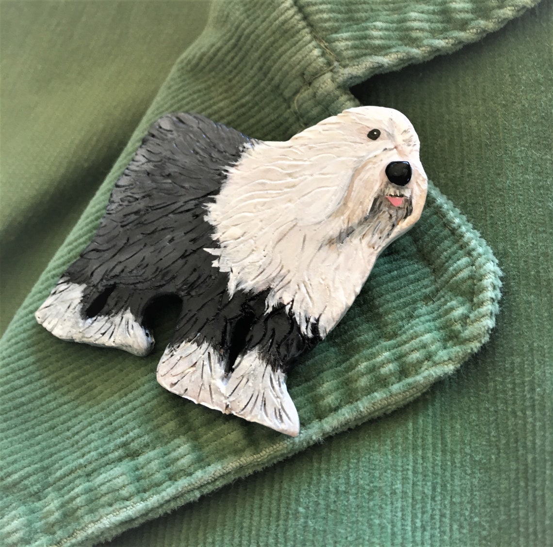 Old English Sheepdog Pin - Etsy