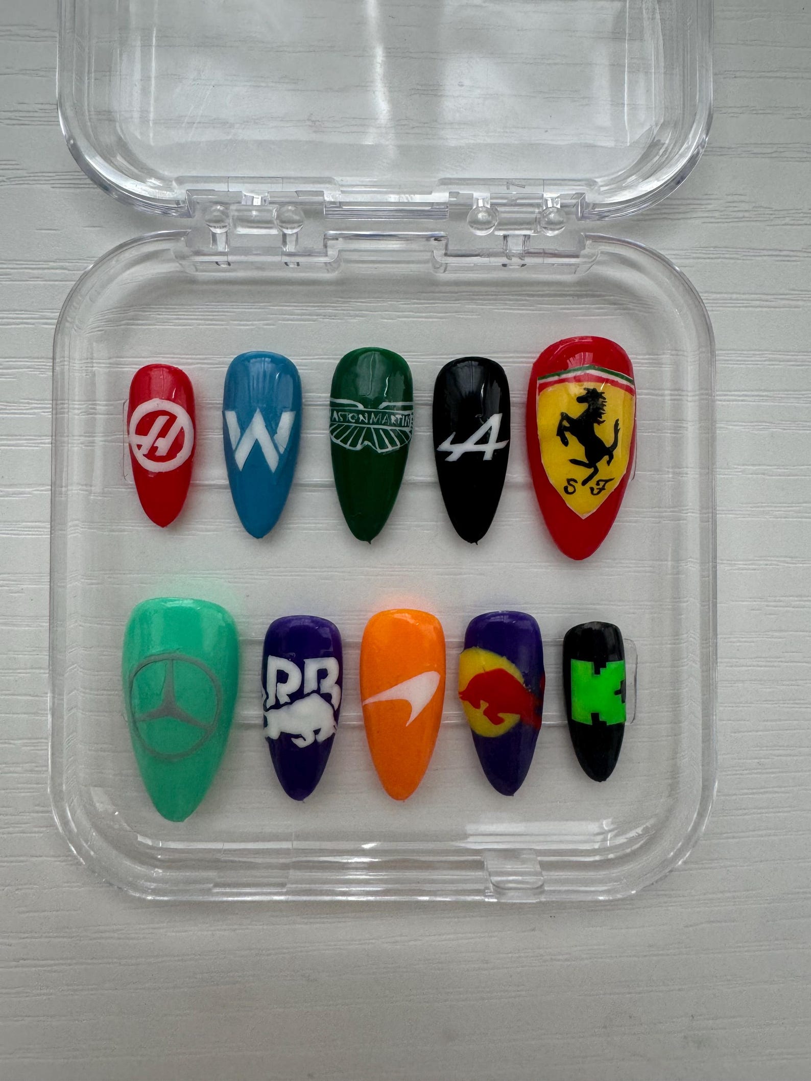 F1 All Teams Press on Nails - Etsy