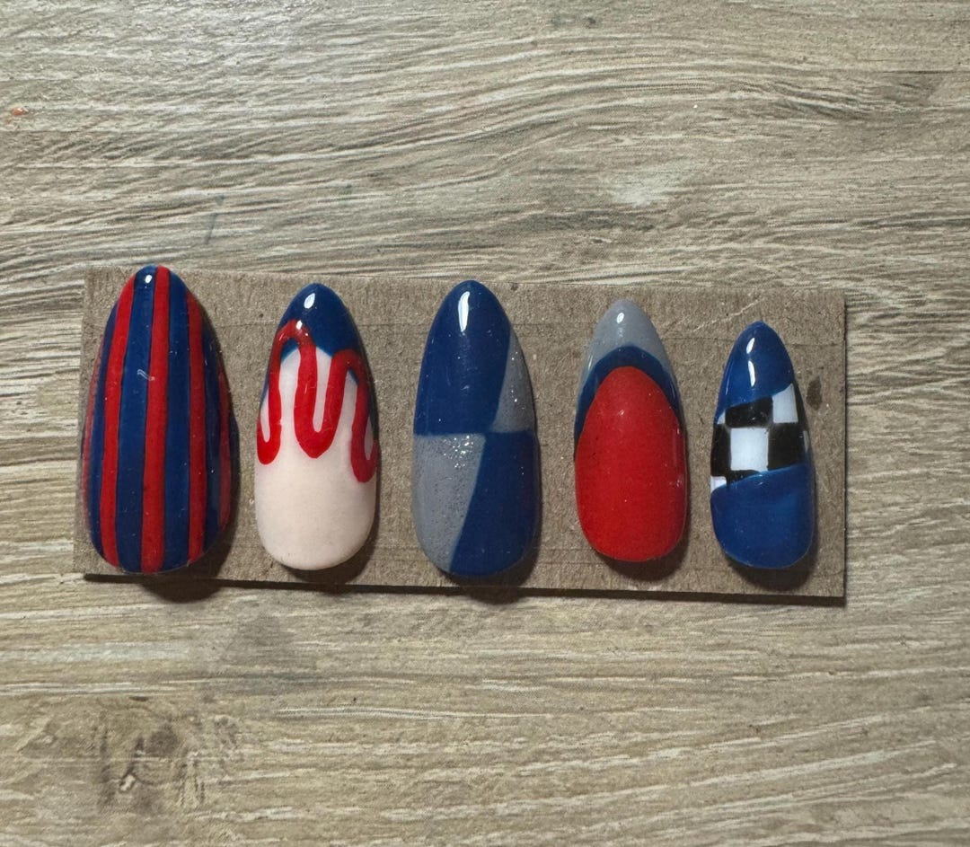 Red Bull F1 Press on Nails - Etsy