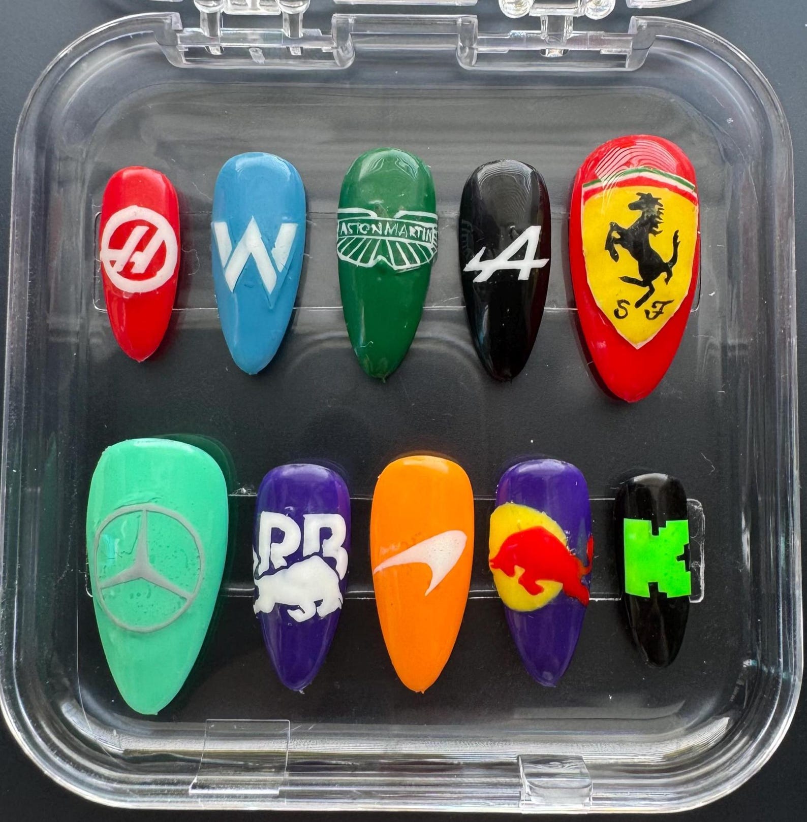 F1 All Teams Press on Nails - Etsy