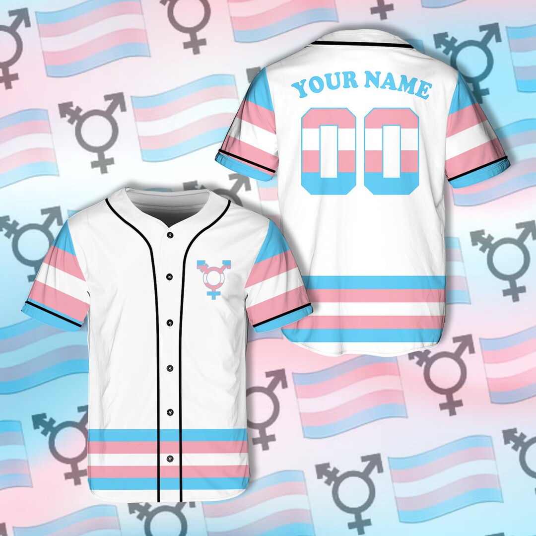 Custom LGBTQ Pride Month Baseball Jersey Personalized LGBTQ Lesbian Gay ...