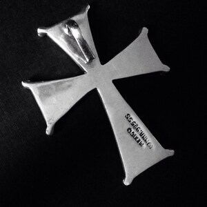 LARGE Solid Sterling Cross Heavy and Gorgeous. Make a - Etsy