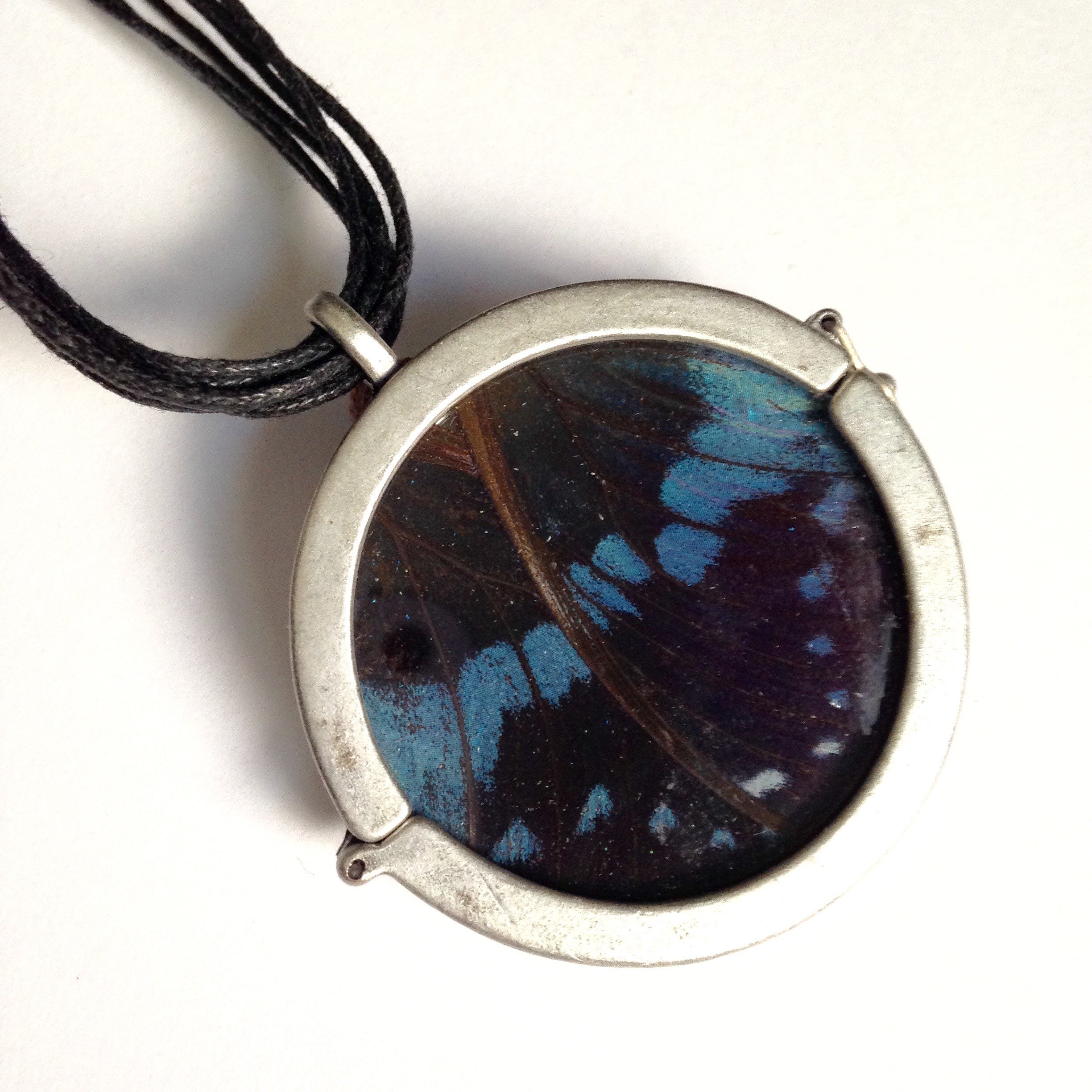 Butterfly Wing Pendant the Most Incredible Irridescent Sky | Etsy