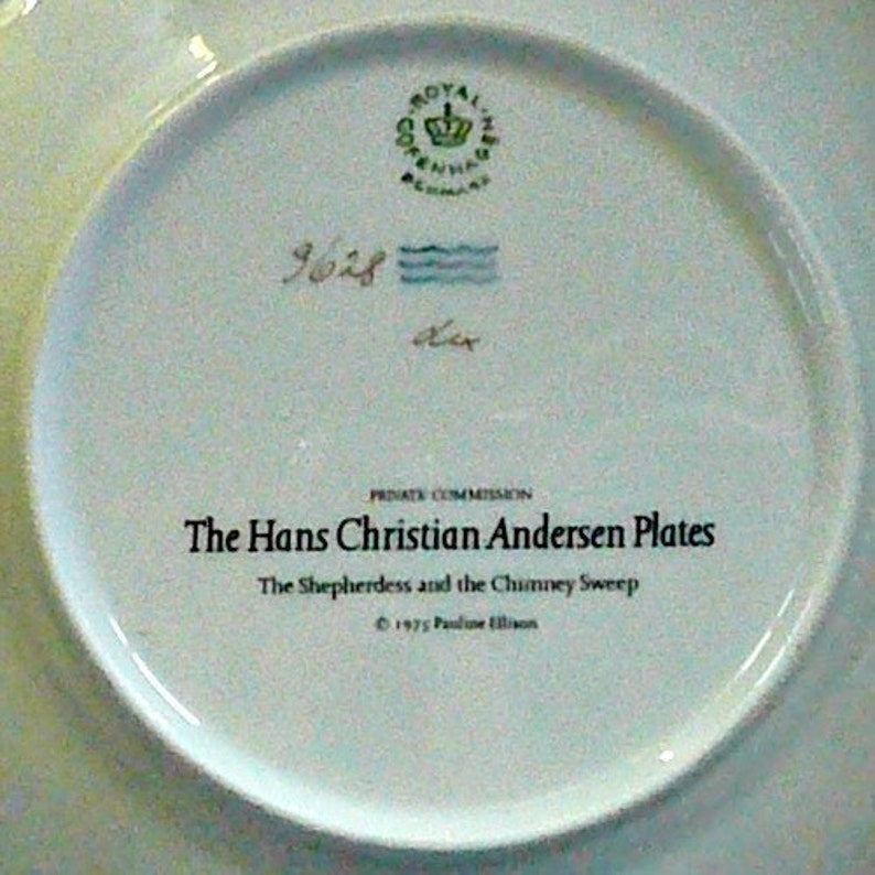 Shepherdess and the Chimney Sweep PLATE Hans Christian | Etsy