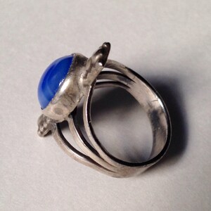 Cobalt Blue Sterling Silver Ring -- Gorgeous! Ethnic and Classic, Hand ...