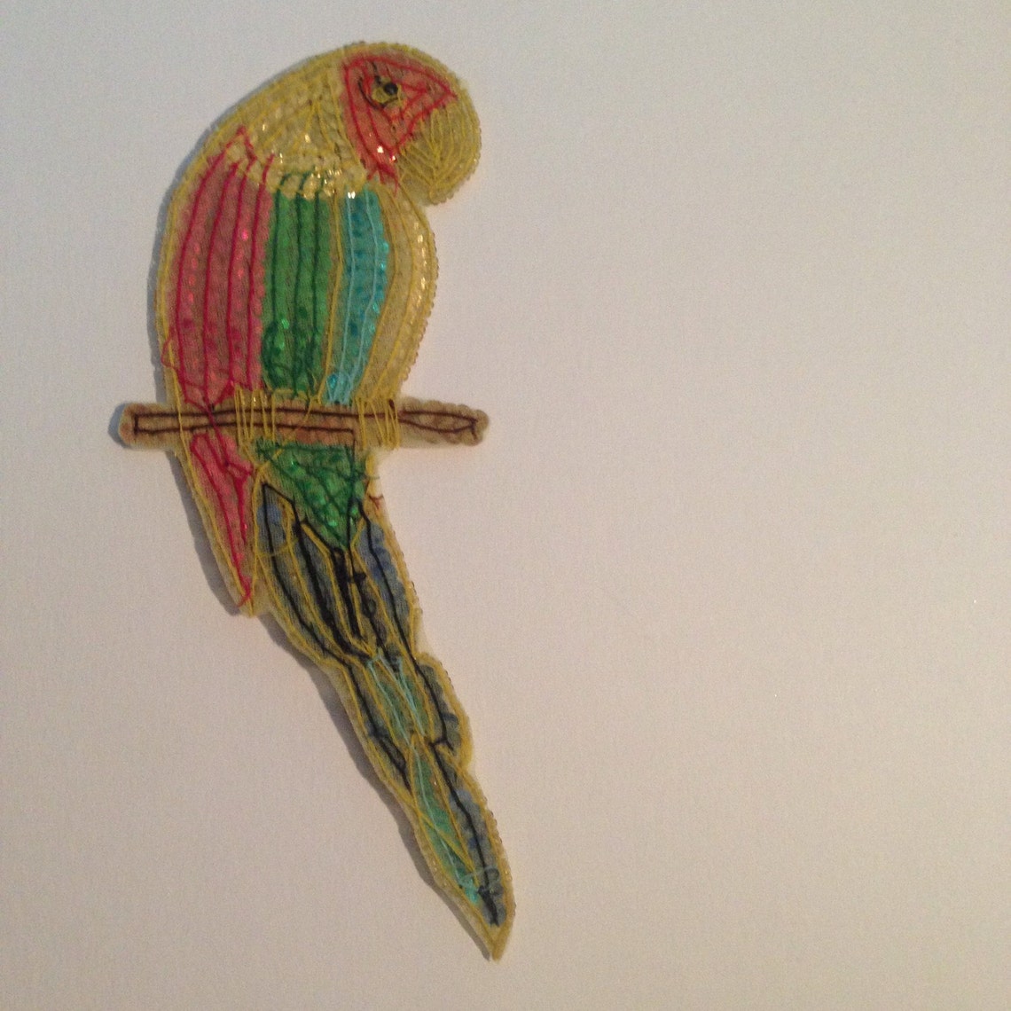 SEQUIN Parrot Applique for Jackets Sweaters Jeans - Etsy
