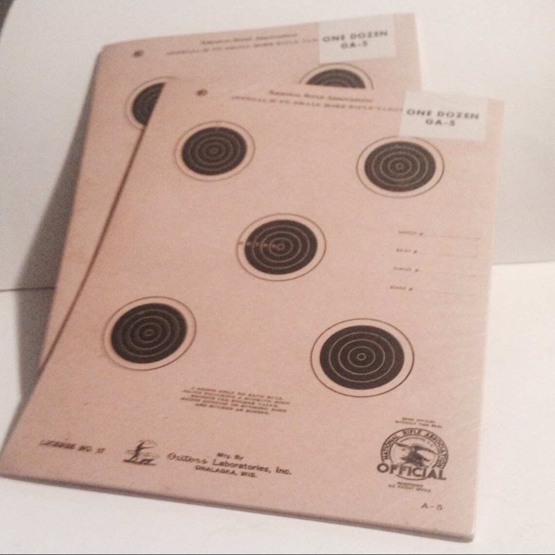 TARGETS Small Bore Rifle Two Vintage Packs of 12 Targets - Etsy