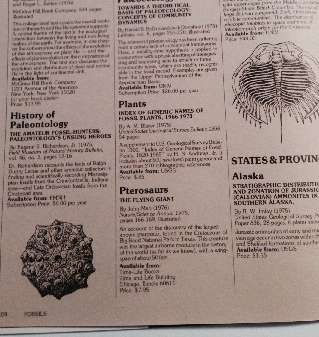 Rare No. 1 Issue of the Amazing FOSSILS Magazine VOL 1 NO 1 - Etsy