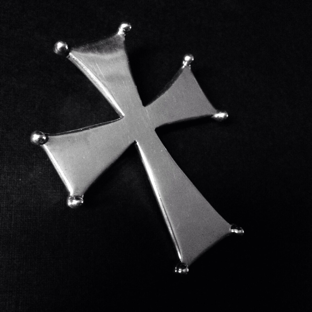 LARGE Solid Sterling Cross Heavy and Gorgeous. Make a - Etsy