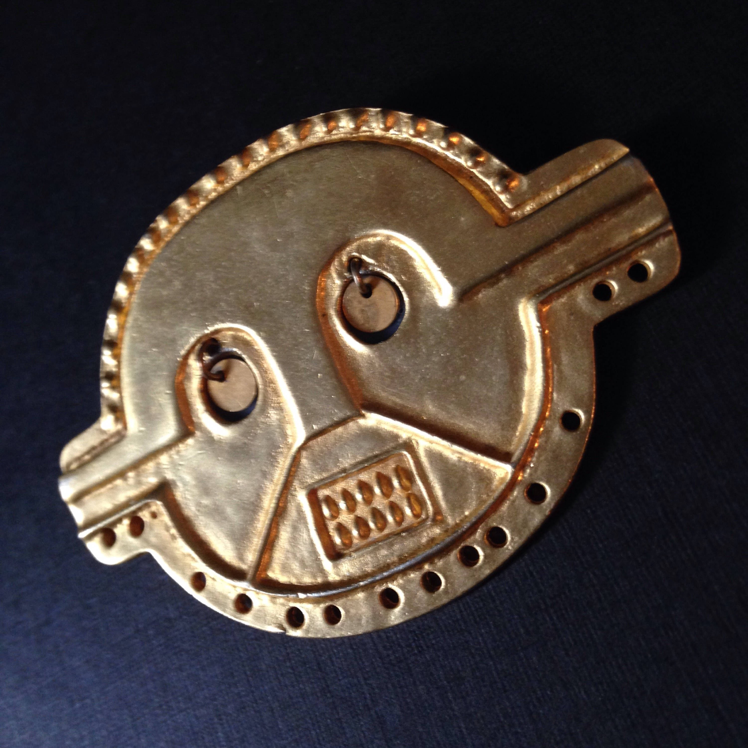 Aztec/incan/spanish Replica Face With Dangling Eyes, Metropolitan ...