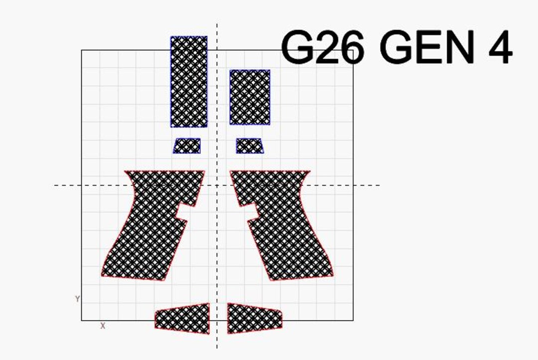 G26/27 GEN 4 Interlocked Circles Pattern Stippling SVG - Etsy