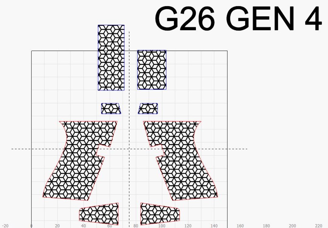 G26/27 GEN 4 3d Blocks Pattern Stippling SVG - Etsy