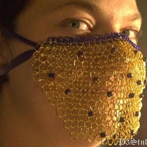 Custom Made Chainmaille Veil With Beads - Etsy
