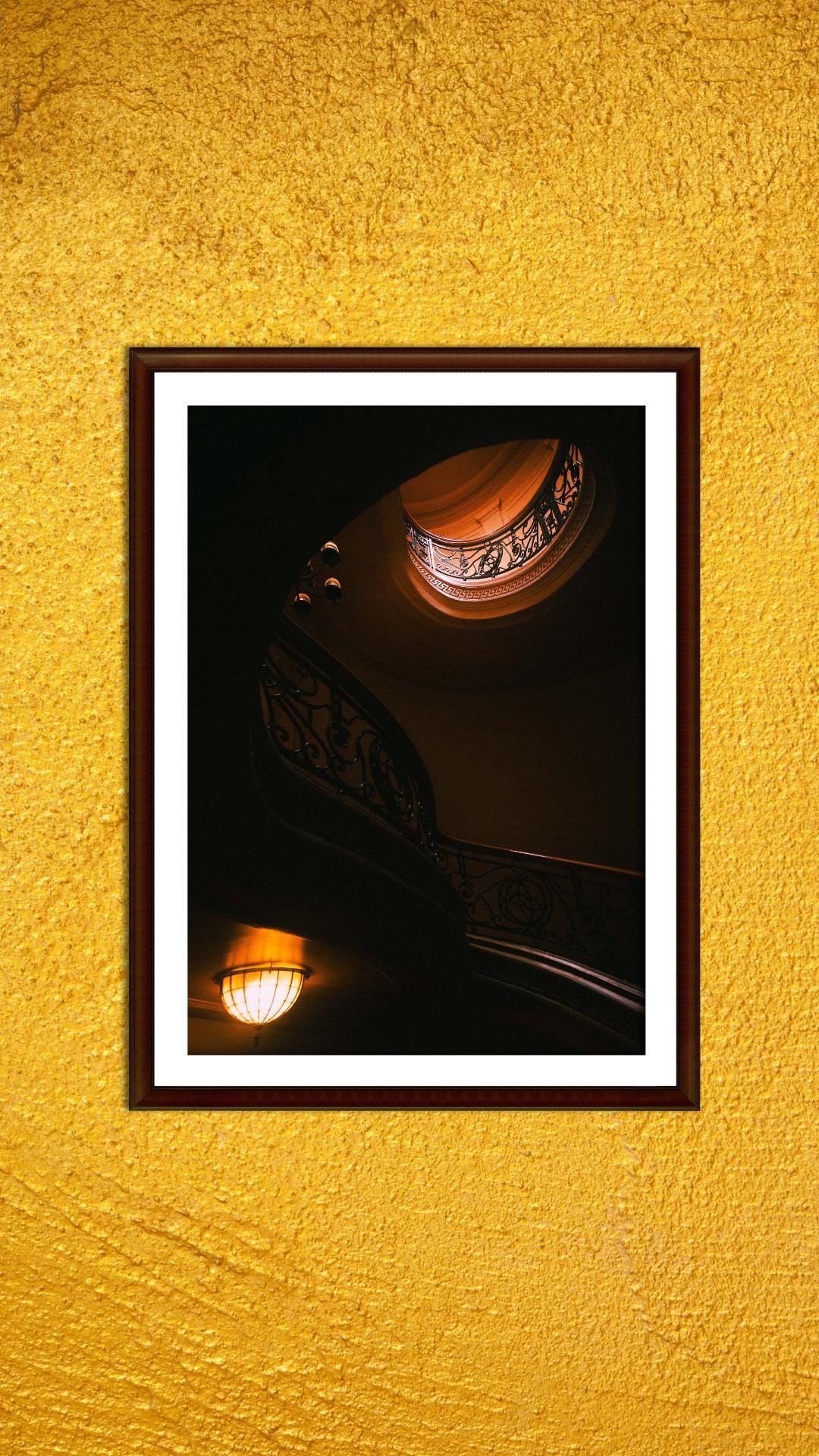 Moody Architectural Staircase Print – Digital Download, Spiral Stairs ...