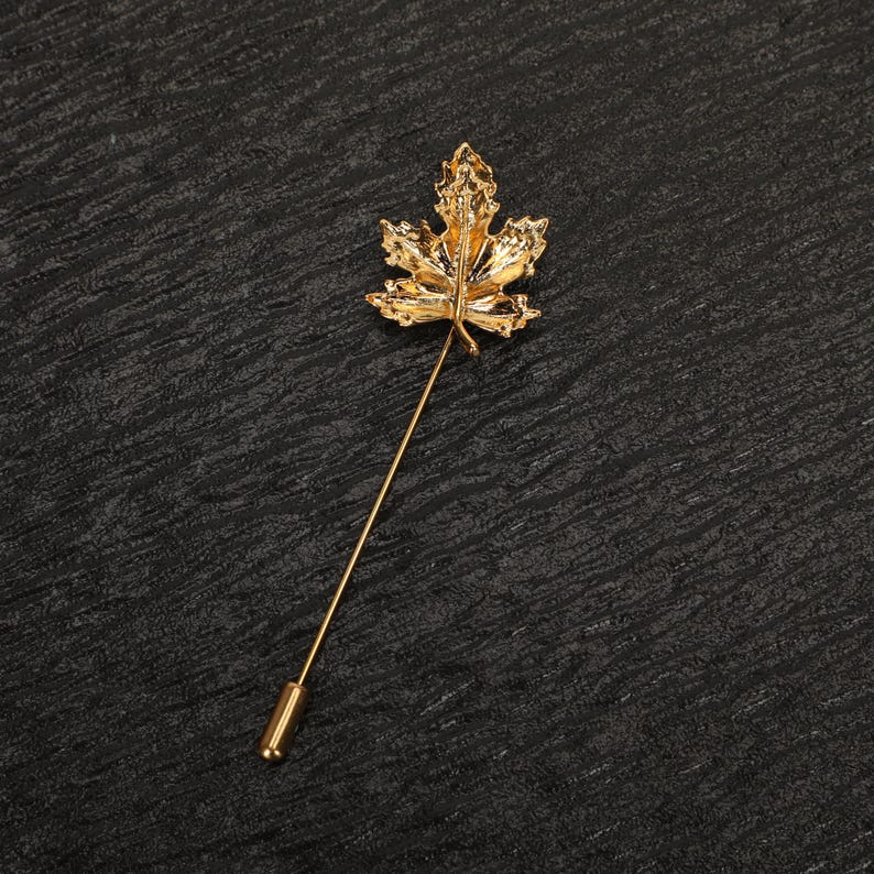 Personalized Stick Pins,plant Leaf Stick Pins,suit Lapel Pins,maple ...
