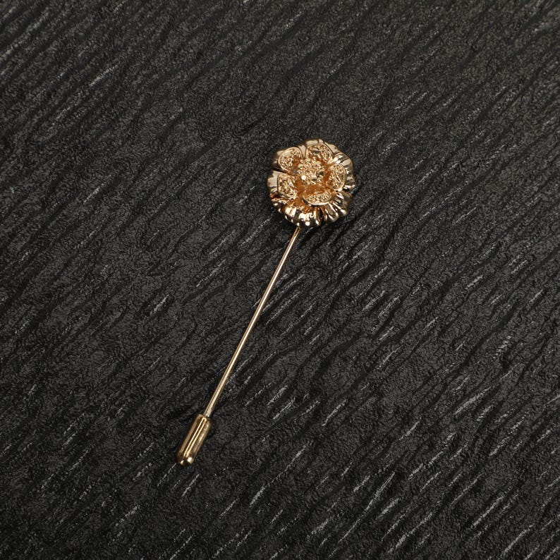 Personalized Brooch, Birth Flower Brooch, Suit Lapel Pin, Flower Stick ...